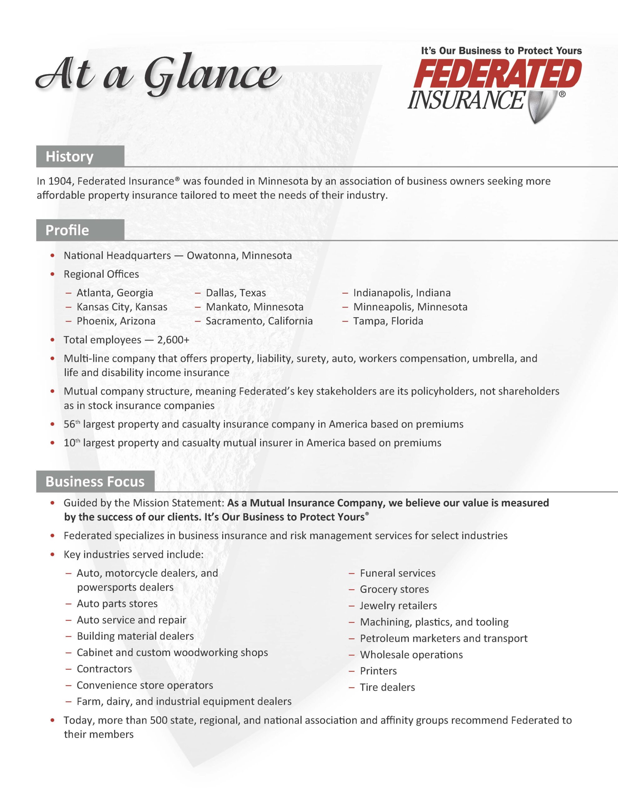 Federated Insurance | MWACA